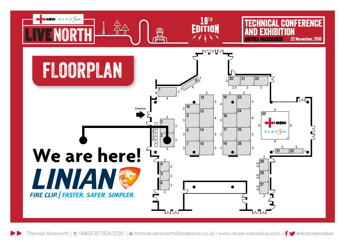 LINIAN to attend the NICEIC-ELECSA Live North Exhibition next week ...